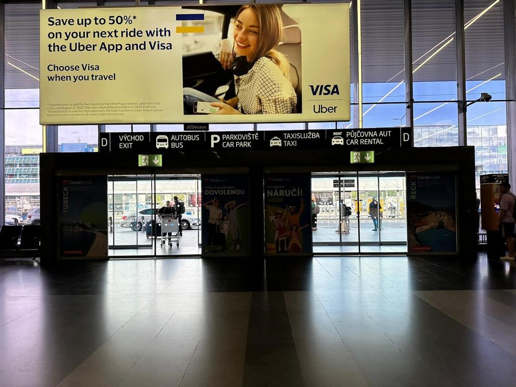 Exit the arrivals hall via exit F and go straight to the pedestrian ...